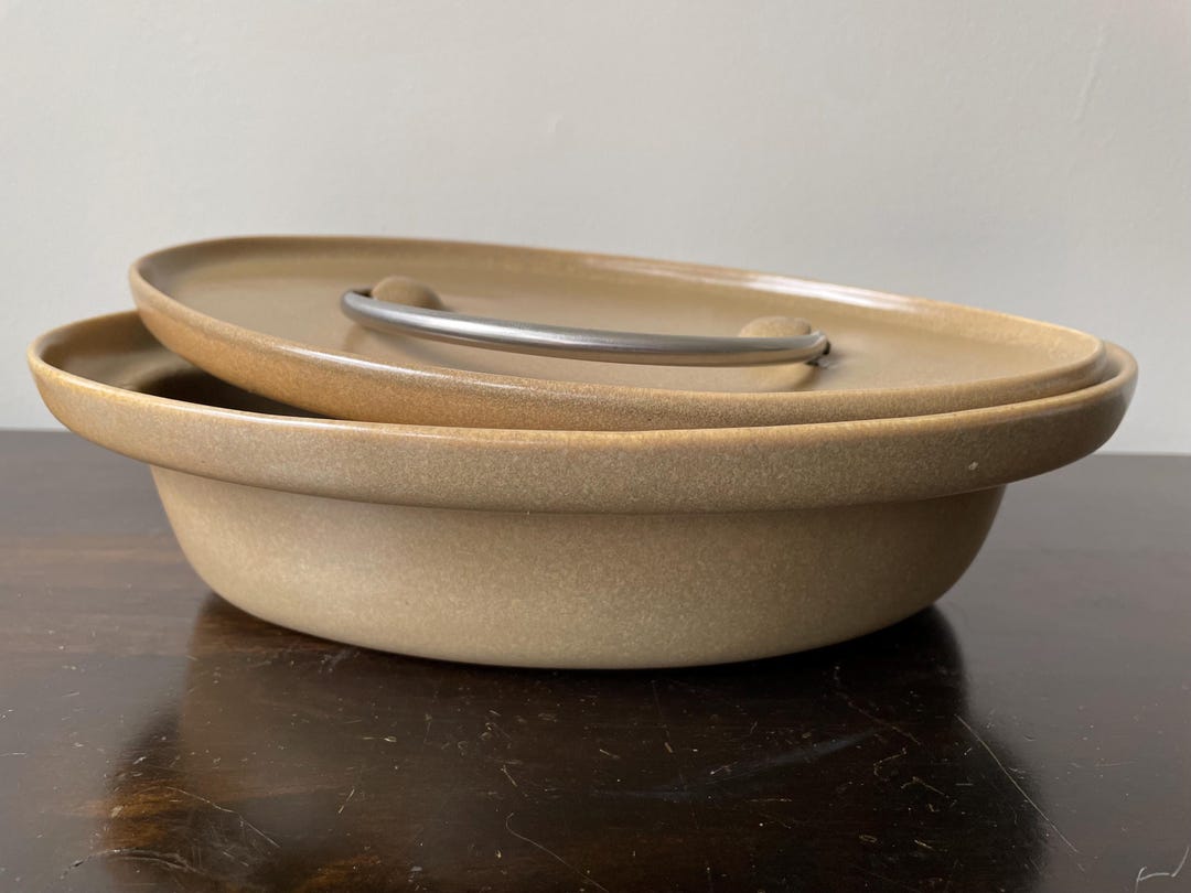 Vintage Bennington Pottery Casserole Covered Casserole Hinged Handle ...