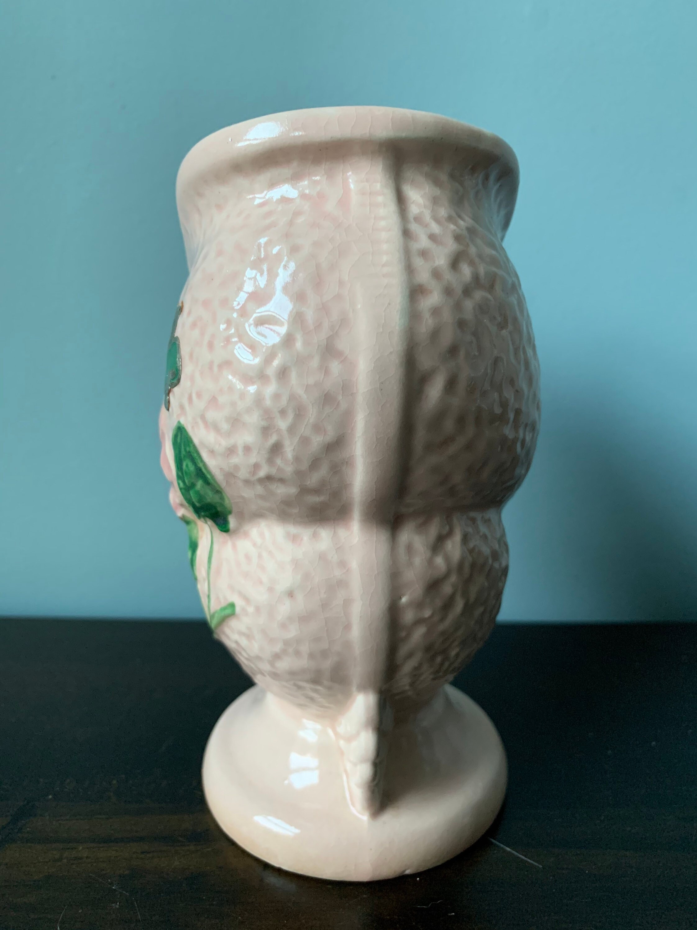Vintage Hull Pink Vase USA 5-6 Pink Flower and Vine - Etsy