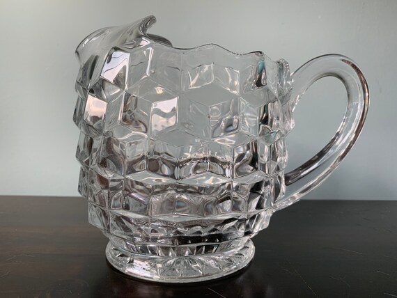 Home & Living Vintage Americana Glass Ice Lip Pitcher Kitchen & Dining ...