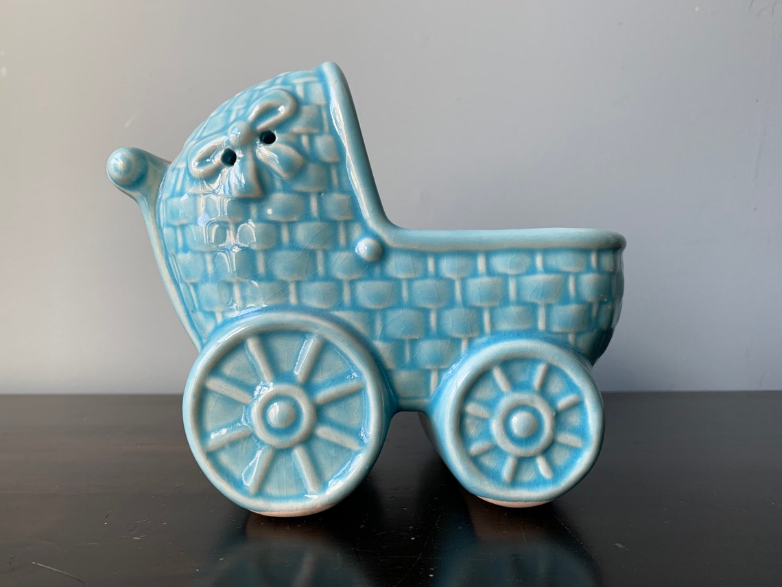 Vintage Planter Stroller Pram Baby Buggy Ceramic Pottery Baby - Etsy