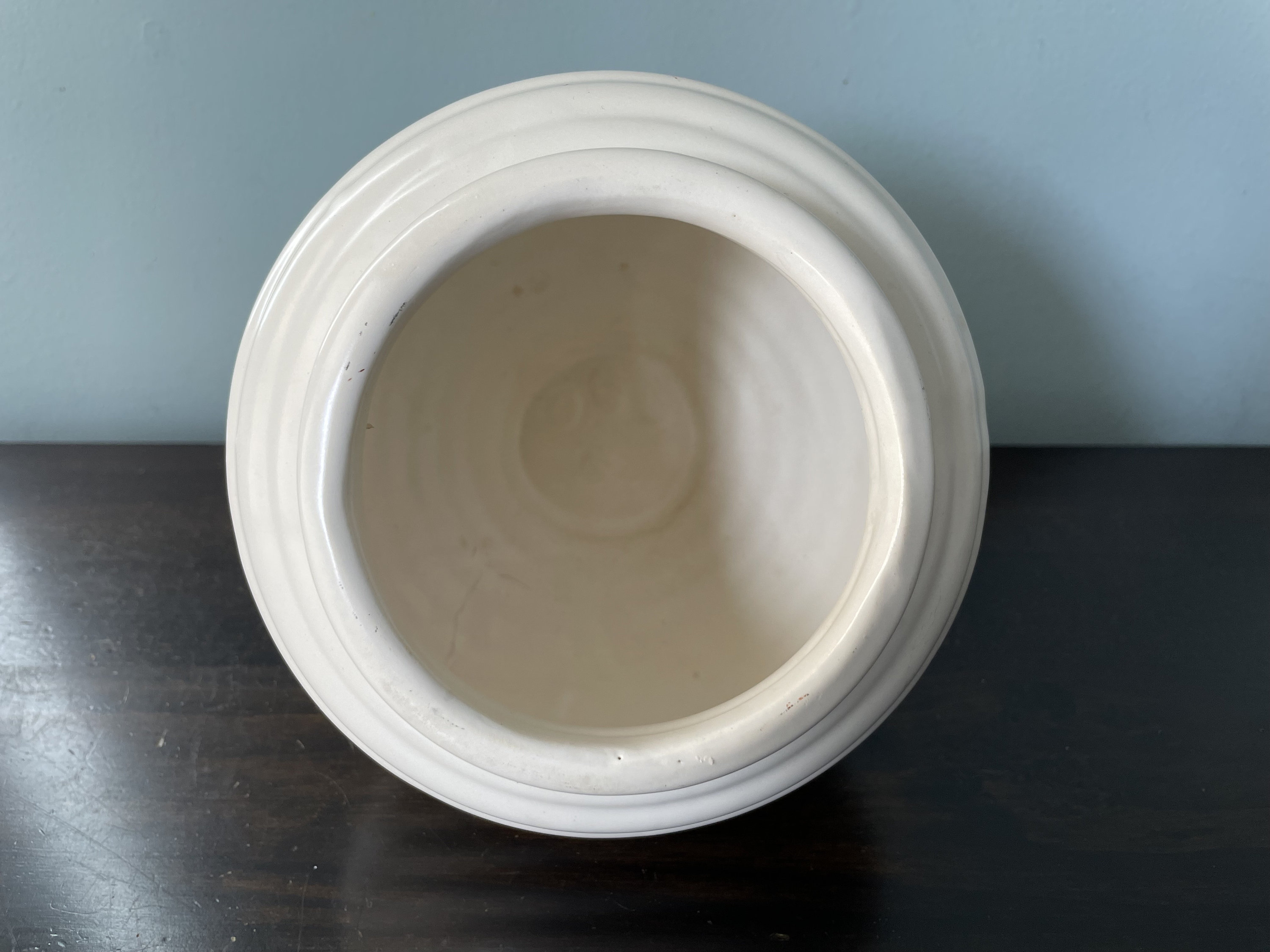 Vintage Hull Pottery Vase Hull Urn Vase Hull Ringed Vase Hull 419 White ...