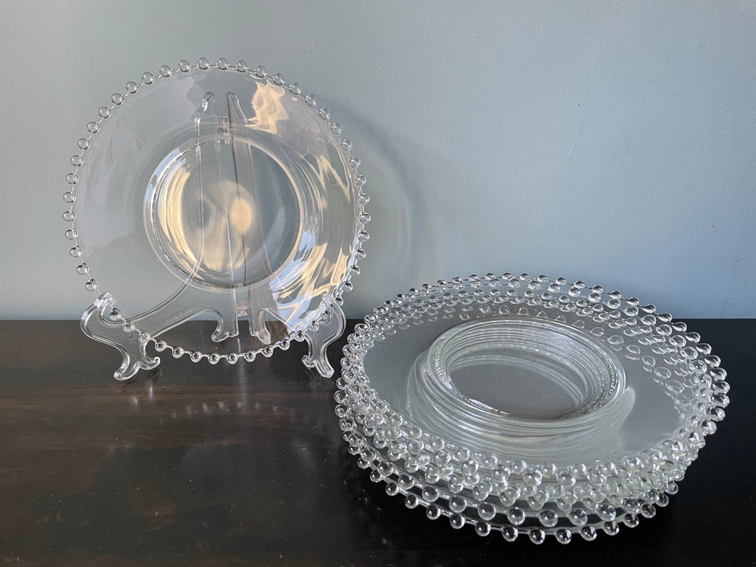 Vintage Candlewick Plate Imperial Candlewick Salad Plate Glass Clear ...