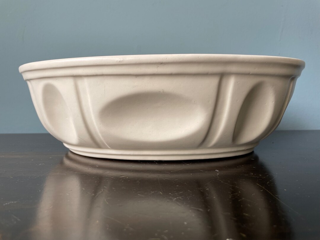 Vintage Haeger Pottery Planter Haeger Oval Planter White Ivory Cream ...