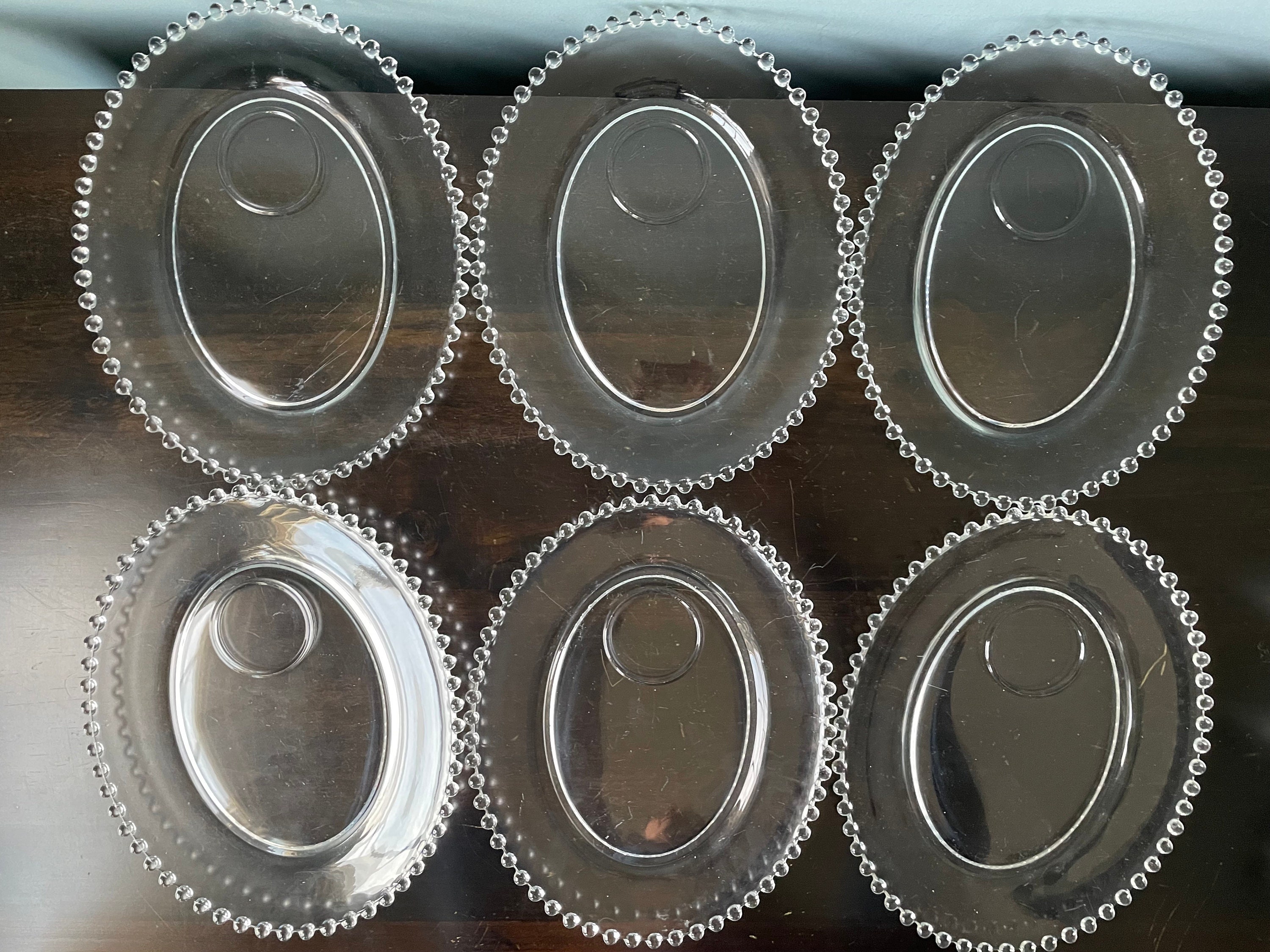 Vintage Candlewick Snack Set Imperial Candlewick Oval Snack Plate Cup ...