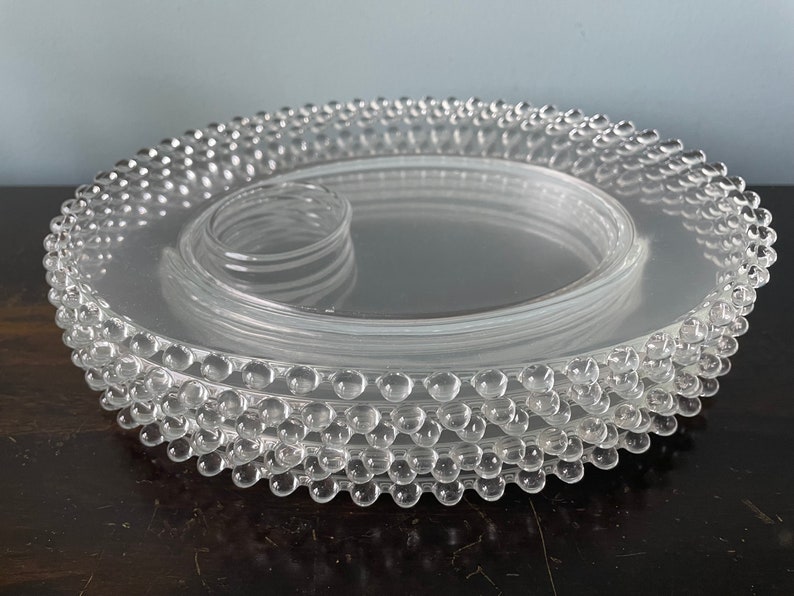 Vintage Candlewick Snack Set Imperial Candlewick Oval Snack Plate Cup ...