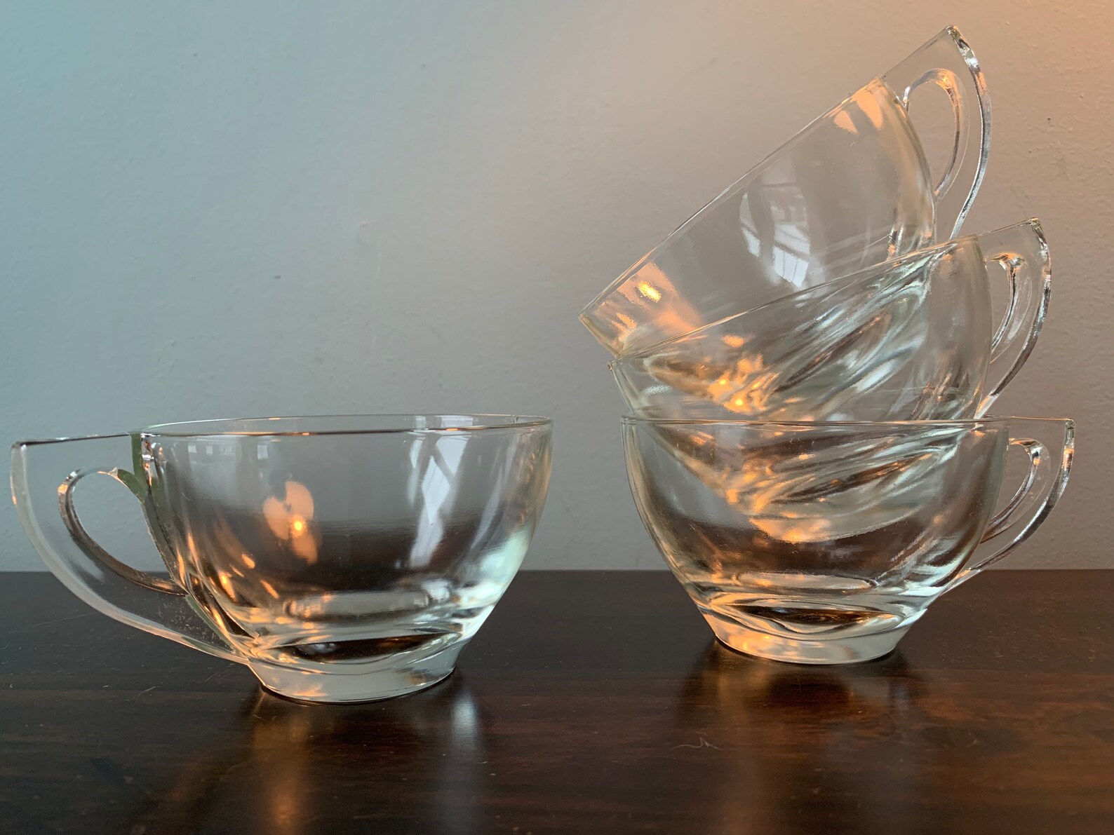 Vintage Colony Glass Daisy Snack Set Garden Club Luncheon | Etsy