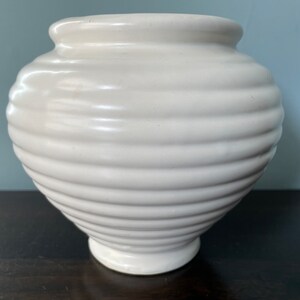 Vintage Hull Pottery Vase Hull Urn Vase Hull Ringed Vase Hull 419 White ...