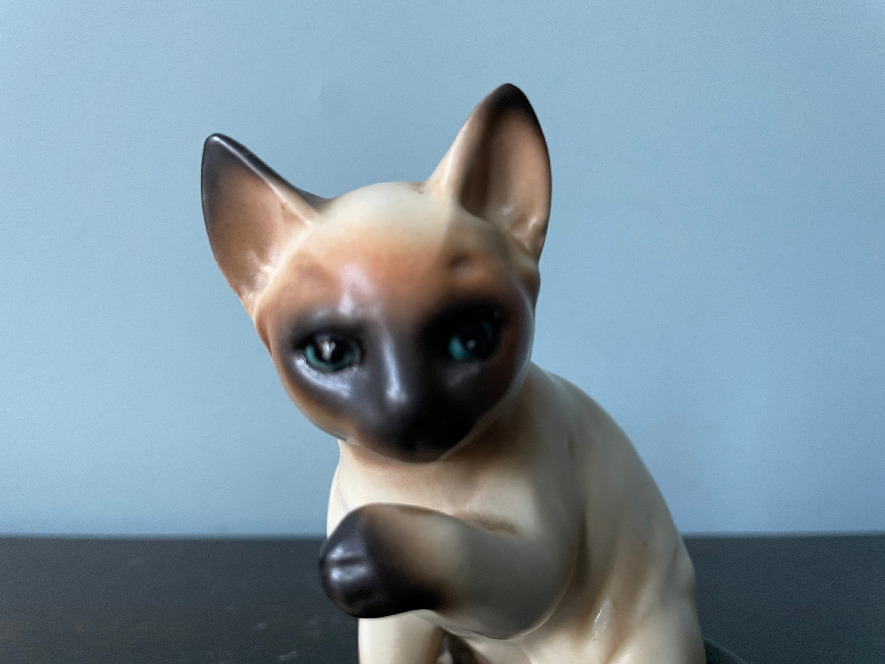 Vintage Lefton China Siamese Cat Planter Siamese Cat With - Etsy