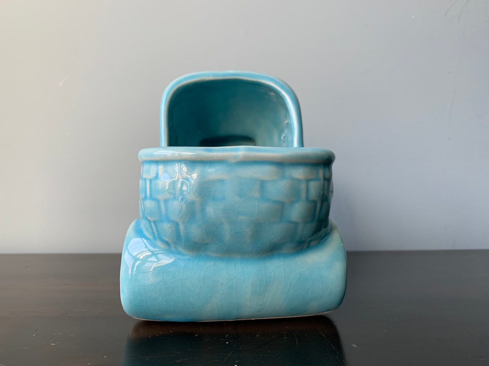 Vintage Planter Stroller Pram Baby Buggy Ceramic Pottery Baby Shower ...