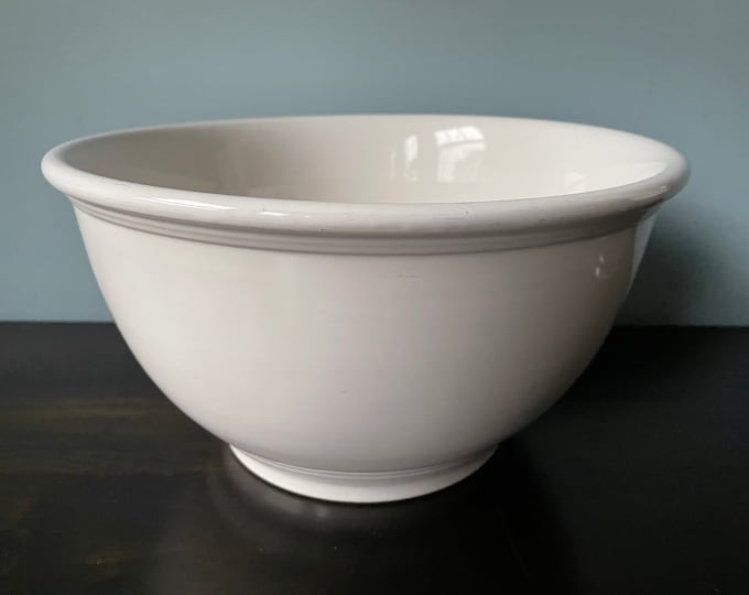 Vintage Large Ceramic Mixing Bowl Farmhouse Ceramic Pottery Stoneware ...