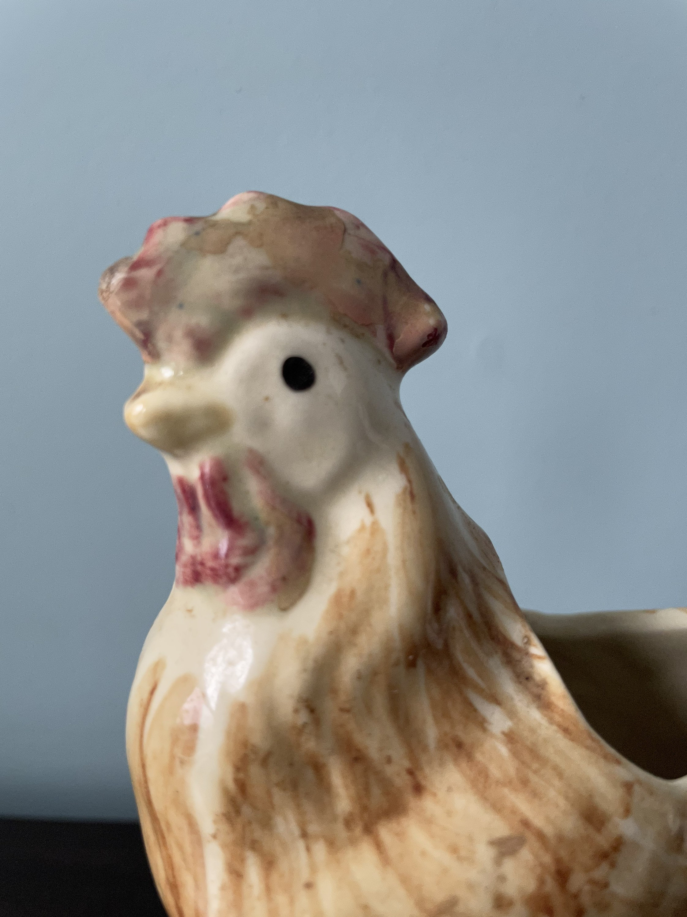 Vintage Pottery Rooster Planter Chicken Ceramic - Etsy