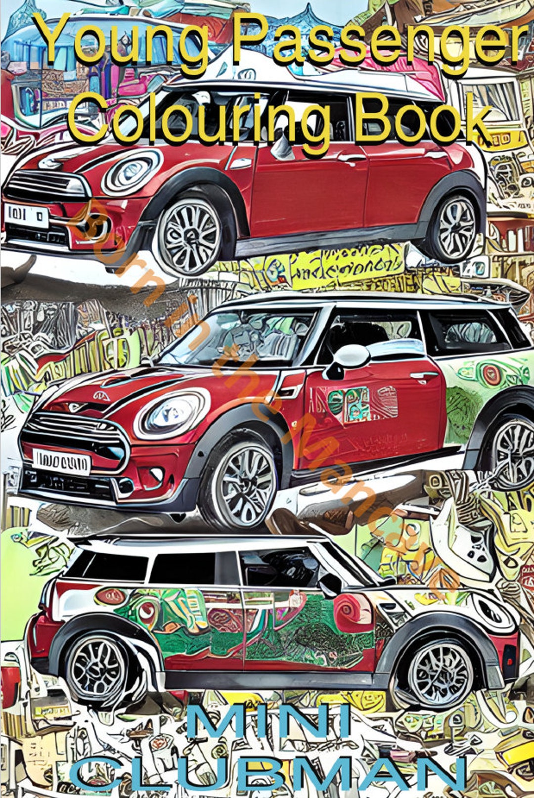 Mini Clubman John Cooper Works Colouring Book 44 Images Included Ready ...