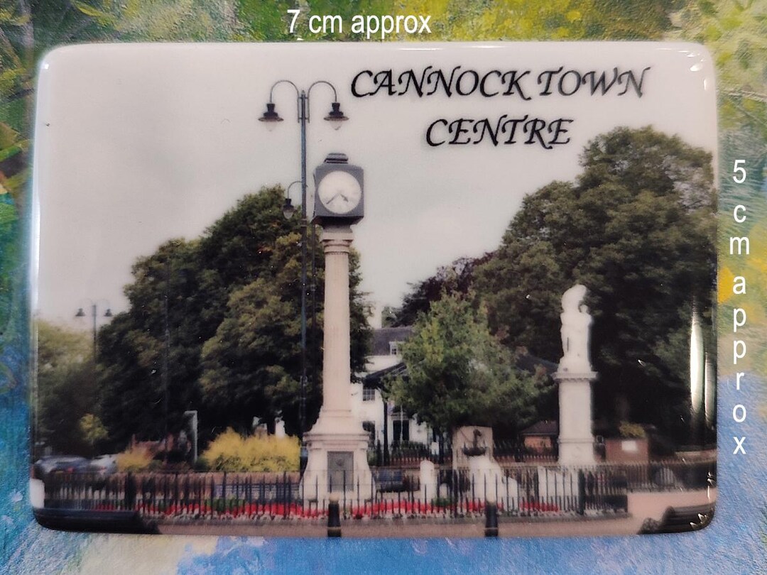 Cannock Town Centre Magnet,ceramic Fridge Magnet,cannock Magnet,magnet ...
