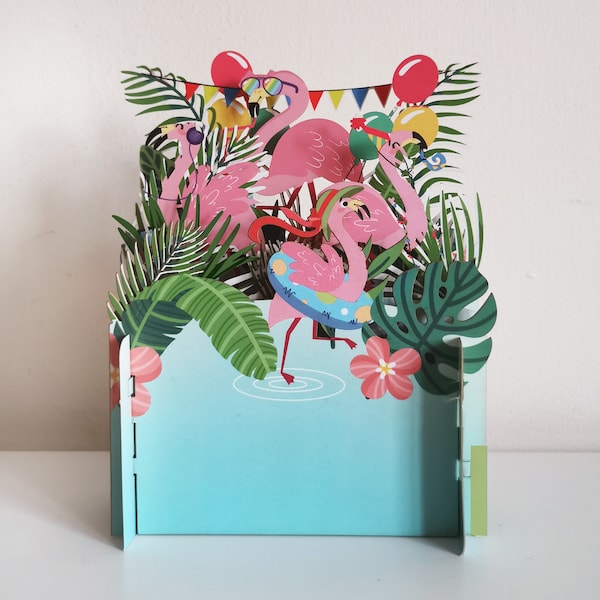 Swimming Pop up Card - Etsy