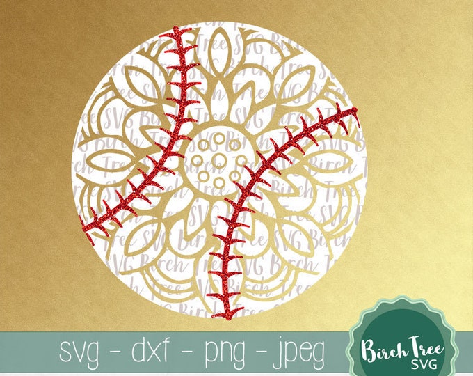 Baseball Mandala SVG | Mandala SVG | Zentangle SVG | Baseball Clipart ...