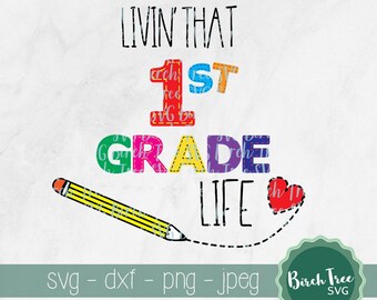 First Grade Svg DXF EPS Cut First Grade Cut File 1st Grade - Etsy