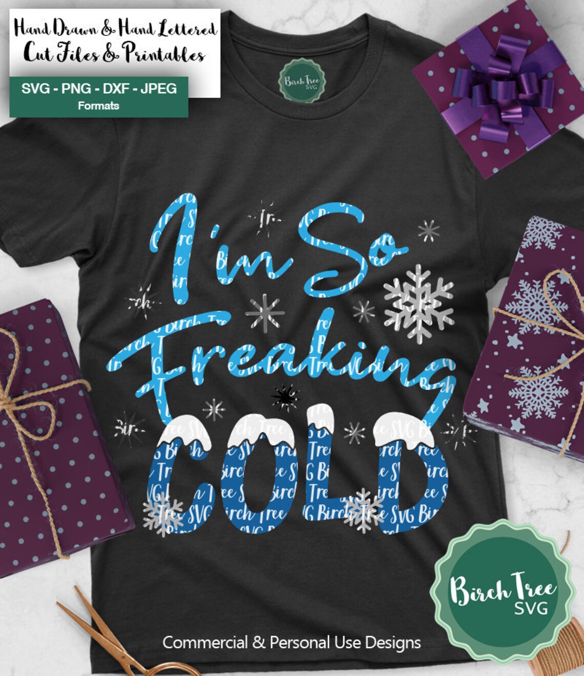 I'm so Freaking Cold Svg Cutting File Its Cold Outside - Etsy