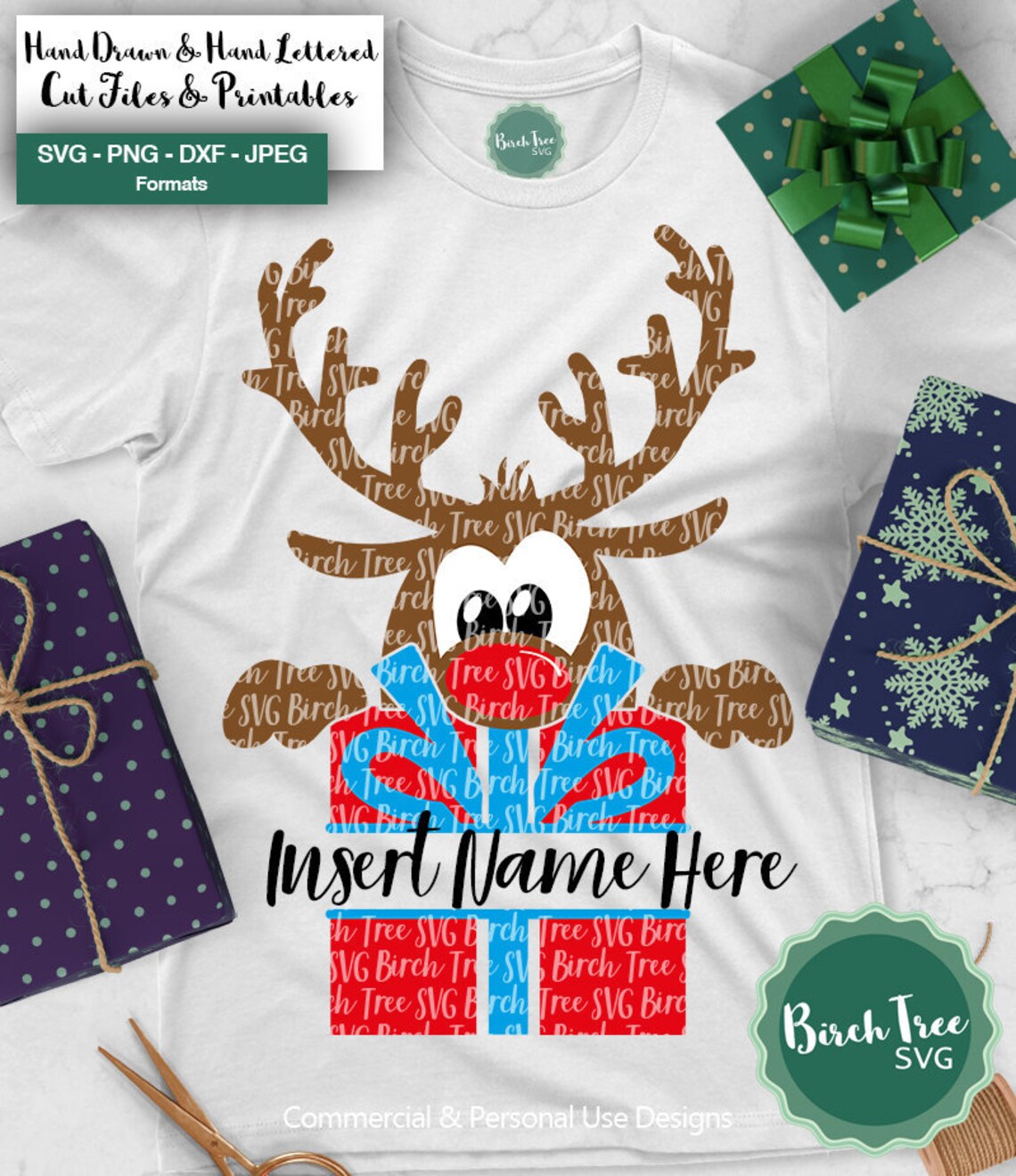 Rudolph Monogram Svg Red Nose Reindeer Svg Rudolph Svg - Etsy