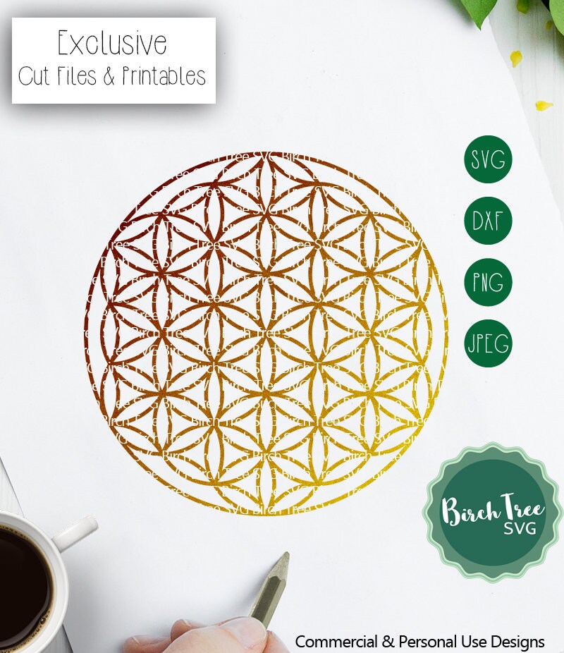 Flower of Life SVG Cut File Sacred Geometry Svg Geometric | Etsy