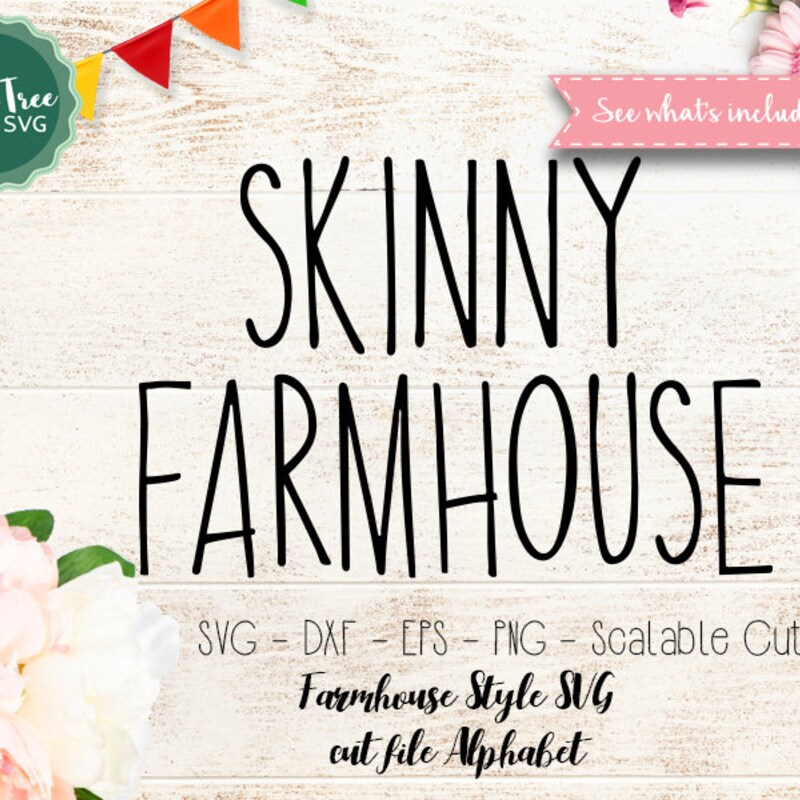Skinny Font - Etsy