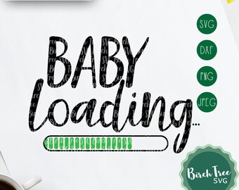 Baby Loading Svg Its a Girl Pregnancy Announcement (Download Now) - Etsy