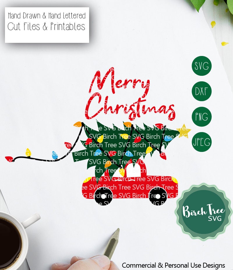 Christmas Tree on Car SVG Christmas Svg Car Svg Christmas | Etsy