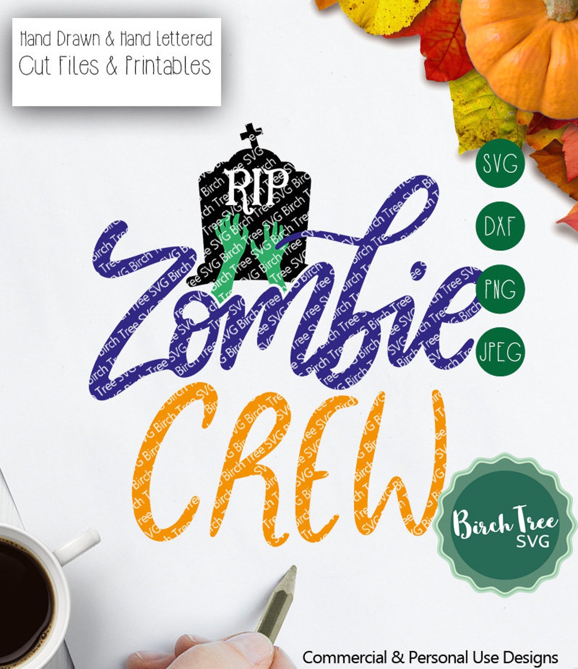 Zombie Crew Svg, Kids Halloween Svg, Gravestone Svg, Halloween Svg Cut ...