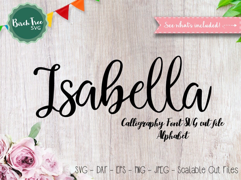 Digital files Alphabet Font SVG Cutfile Svg Dxf EPS Png Silhouette ...