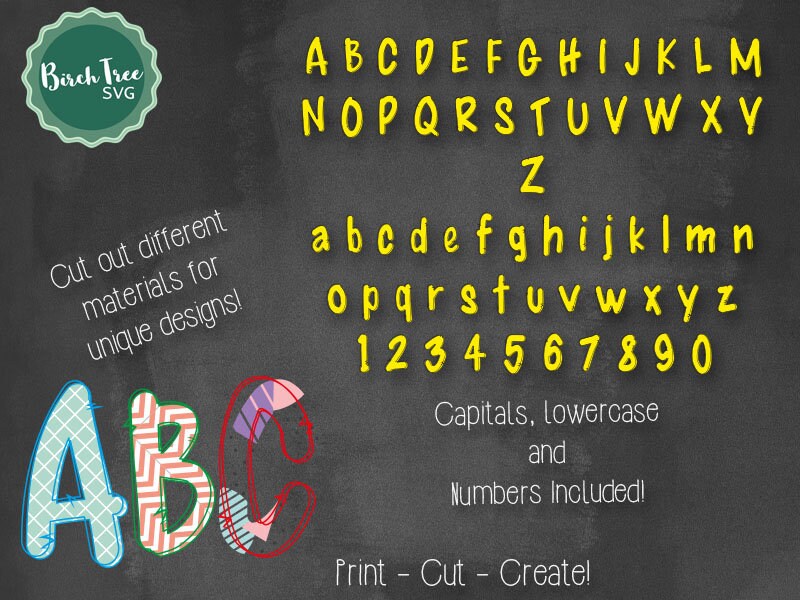 Doodle Alphabet SVG Font Cutfile Doodle Font SVG Hand Drawn - Etsy UK