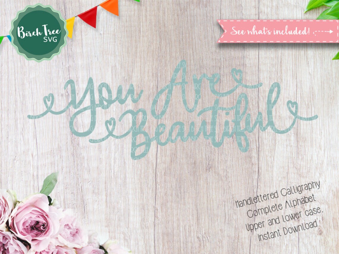 Alphabet SVG Font Cutfile Modern Calligraphy SVG Handwritten | Etsy