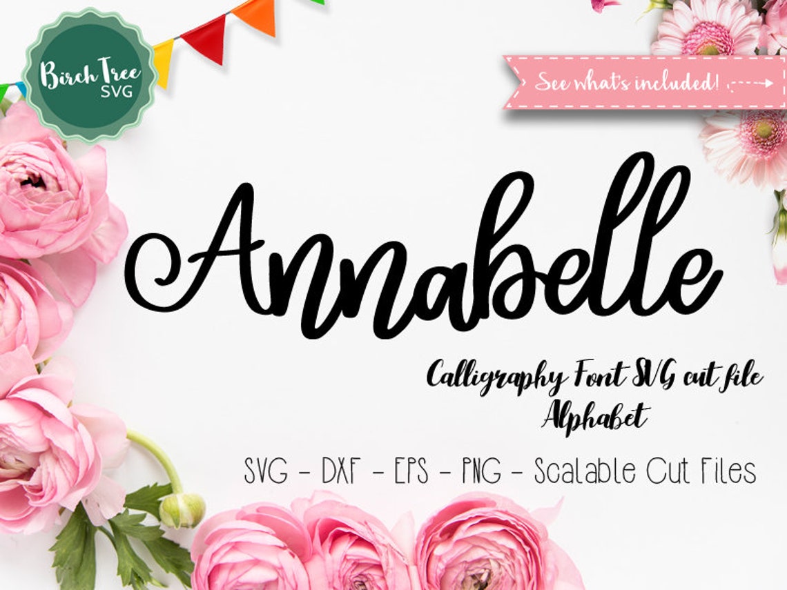 Alphabet SVG Fonts Cutfile, Modern Calligraphy SVG, Handwritten Script ...