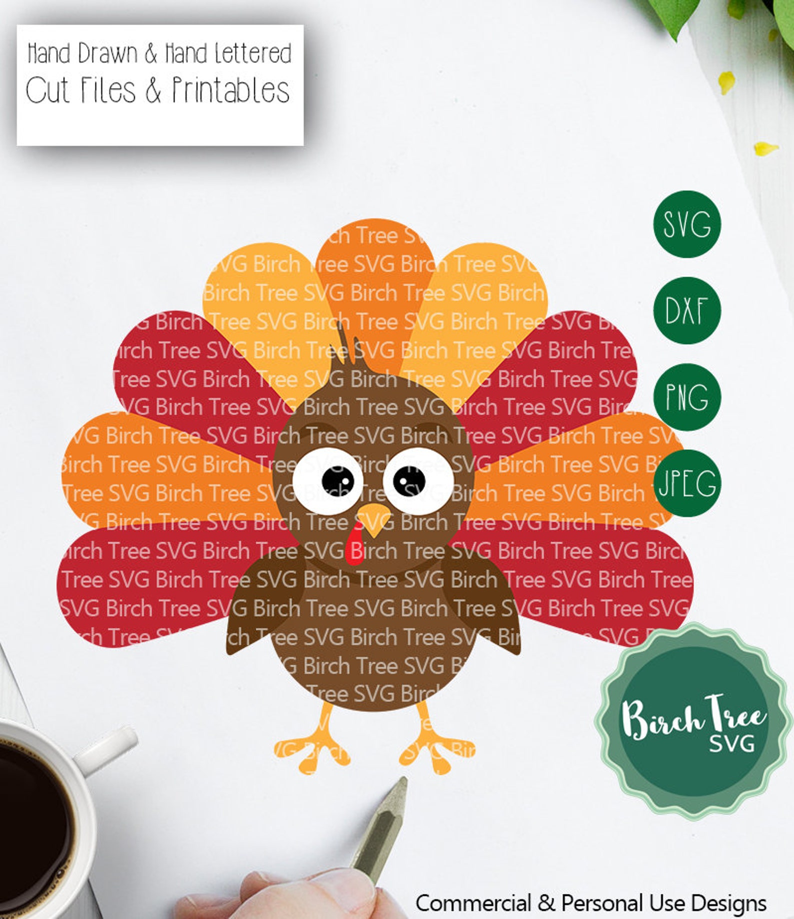 Turkey SVG Thanksgiving Svg Cute Turkey Svg Thanksgiving | Etsy