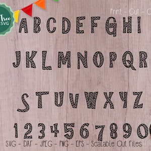 Chevron Letters SVG, Chevron Alphabet Svg, Lettering Svg, SVG Font Cut ...