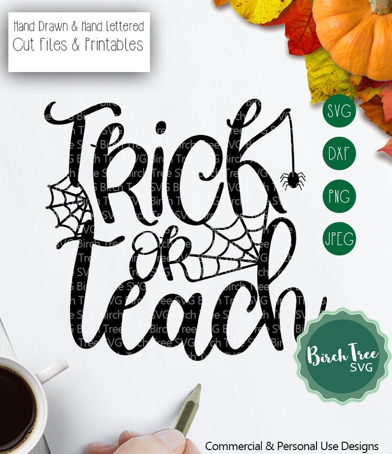 Trick or Teach SVG Teacher Halloween Svg Teacher Svg | Etsy