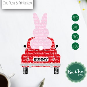 Easter Bunny Truck Svg, Easter Egg Hunt Svg Cutting File, Easter Shirt ...