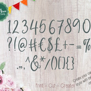 Alphabet SVG Fonts Cutfile, Modern Calligraphy SVG, Handwritten Script ...