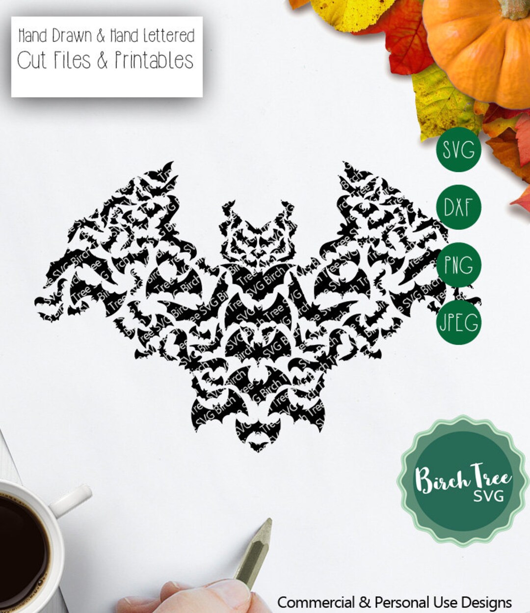 Mandala Bat SVG, Halloween Svg, Bats Svg, Halloween Pattern Svg ...