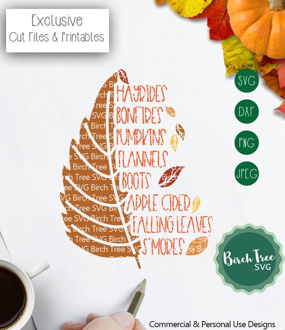Fall Leaves Svg Hayrides Fall SVG Cut File Fall Svg | Etsy
