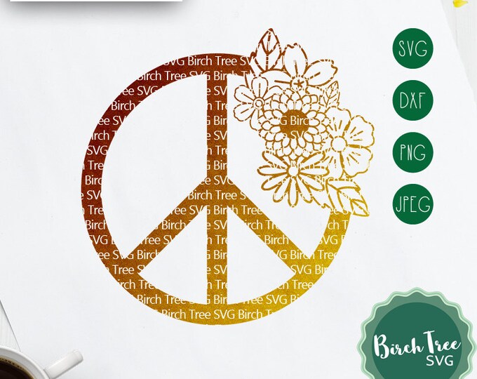 Peace Mandala SVG / Peace Sign Cut File / Mandala Silhouette / Peace ...