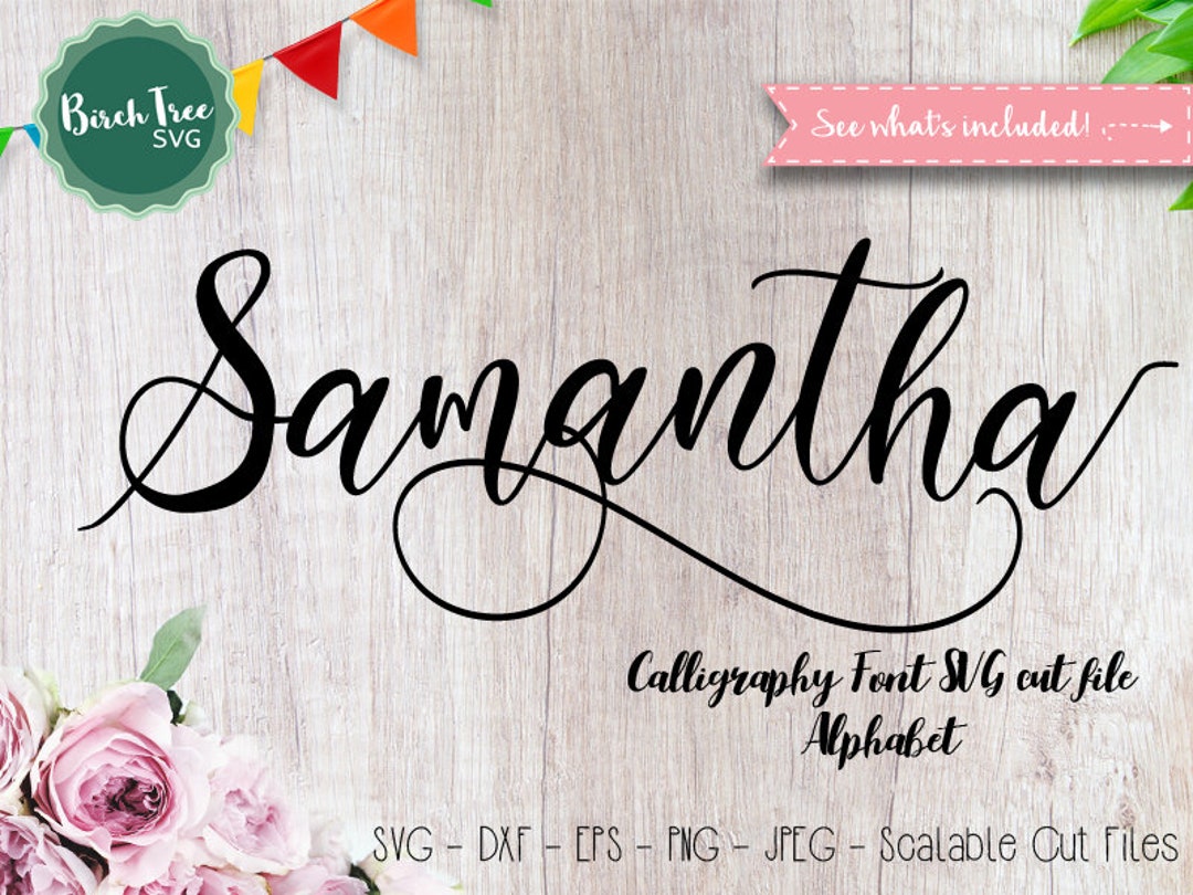 Alphabet SVG Font Cutfile, Modern Calligraphy SVG, Handwritten Script ...
