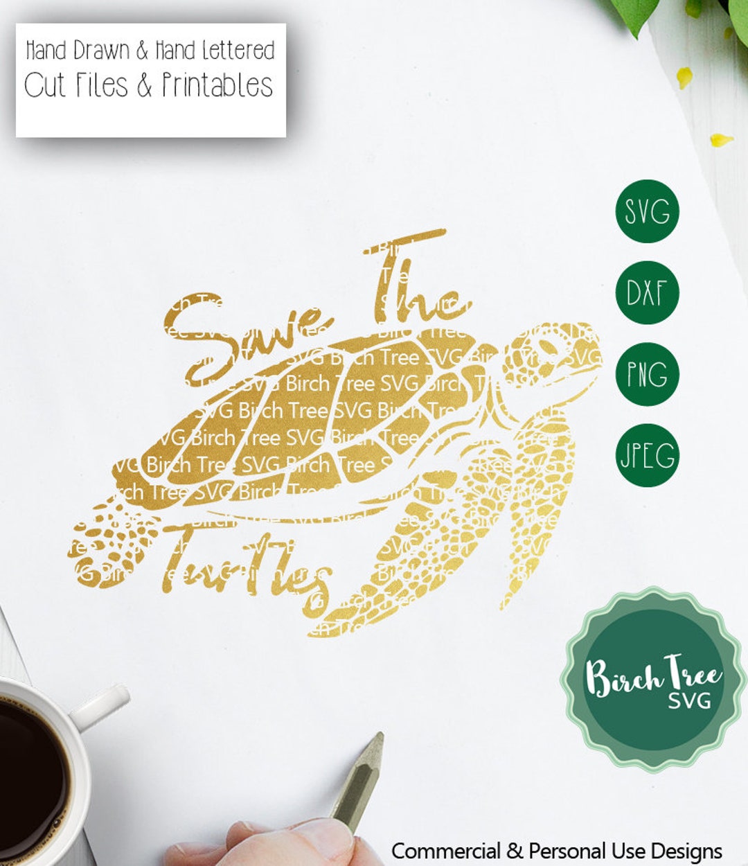 Save the Turtles Svg, Sea Turtle Svg Cut File, Turtle Svg, Ditch ...