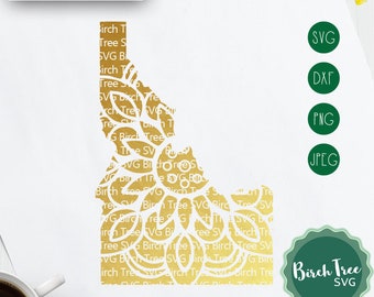 Idaho State SVG DXF PNG Cricut Cut File Silhouette Cut - Etsy