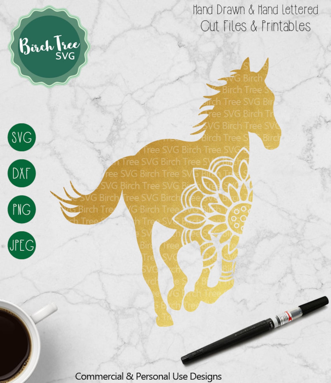 Horse Mandala Svg Horse Svg Cut File Mandala SVG Horse Svg - Etsy UK