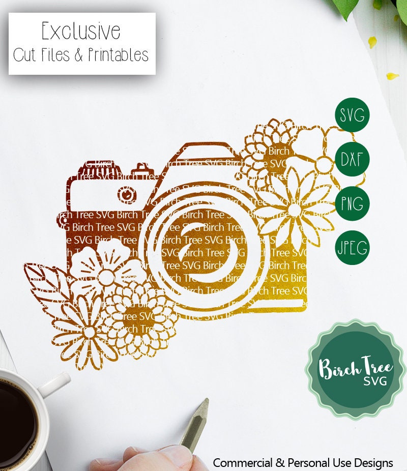 Camera Svg, Photography Svg, Photographer Svg, Floral Camera Svg ...