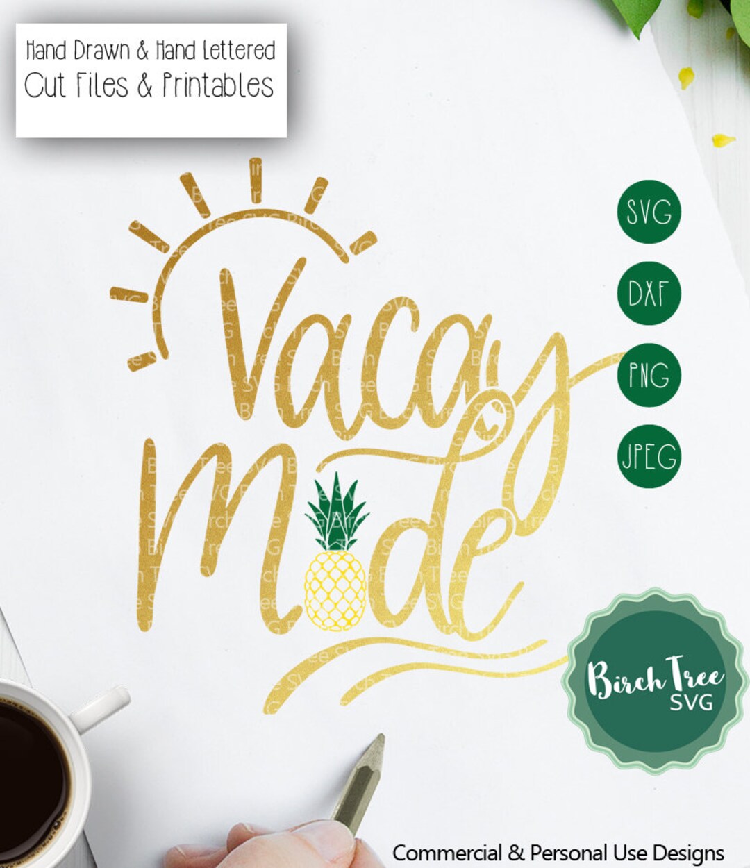 Vacay Mode SVG, Vacation Svg, Beach SVG Cutting File Shirt Design ...