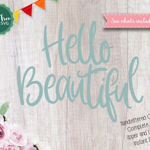 Alphabet SVG Fonts Cutfile, Modern Calligraphy SVG, Handwritten Script ...