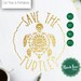 Save the Turtles Svg, Turtle Mandala Svg Cut File, Turtle Svg, Sea ...