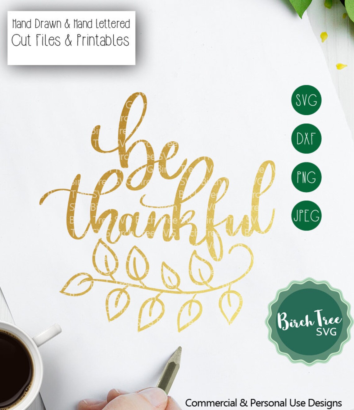 Be Thankful SVG Cutting File Fall Thanksgiving SVG Thankful - Etsy