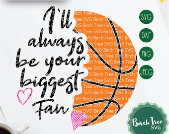 Basketball SVG Little Sister Biggest Fan Basketball Fan - Etsy