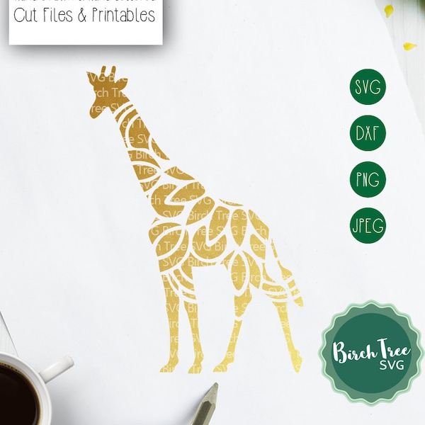 Mandala Giraffe Svg - Etsy